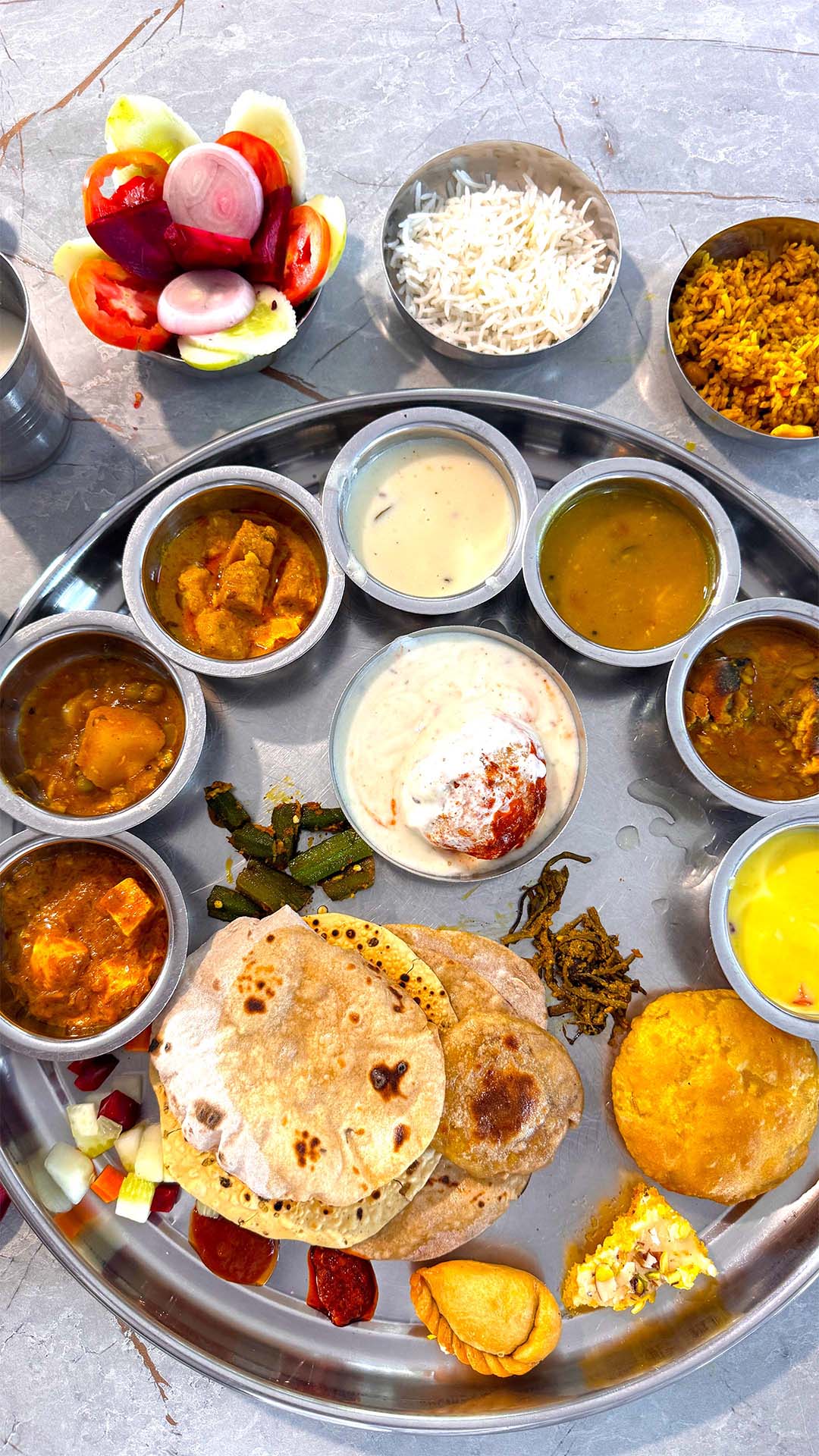 Rajasthani Rajwadi Thali Nashik: A Royal Feast for Veg Thali Lovers